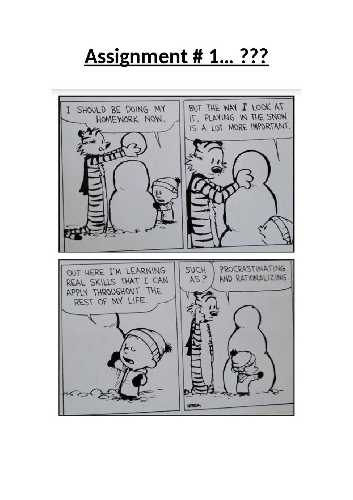 Assignment 1 cartoon... - Sport and exercise science - Assignment 1 I ...