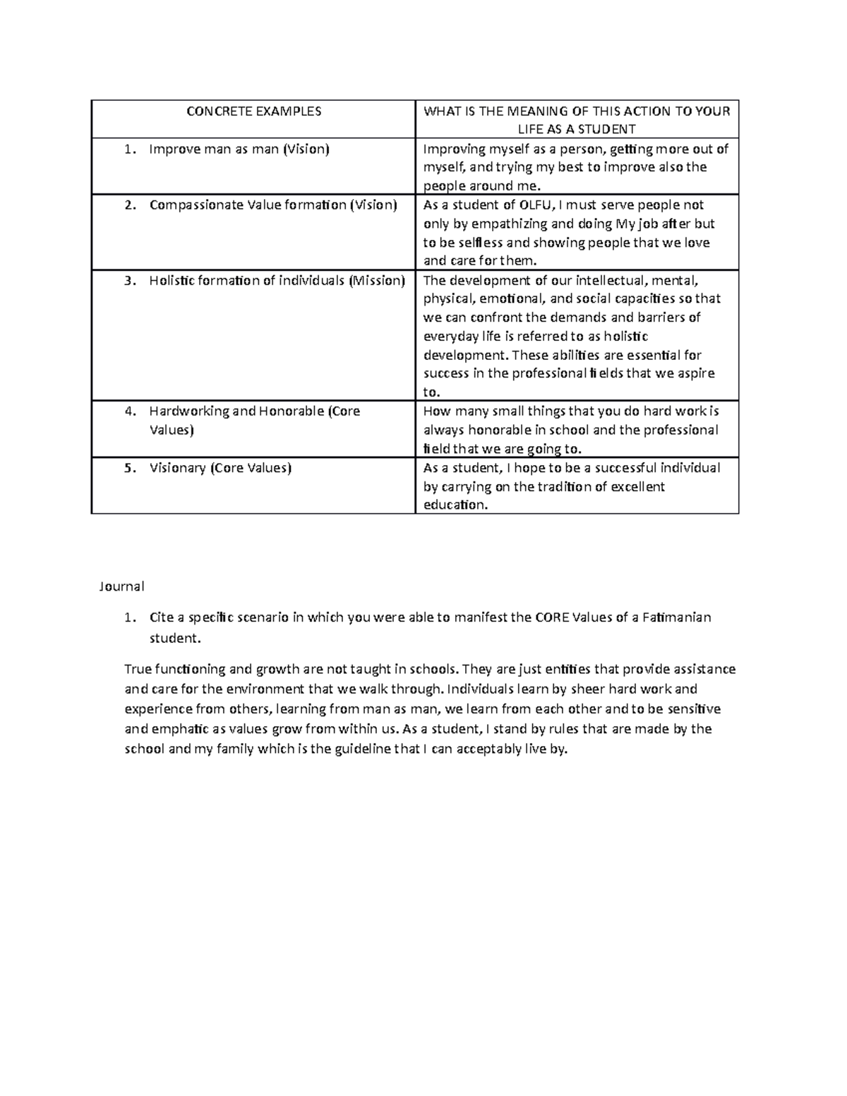 Veritas 1 Assign - popopop - CONCRETE EXAMPLES WHAT IS THE MEANING OF ...