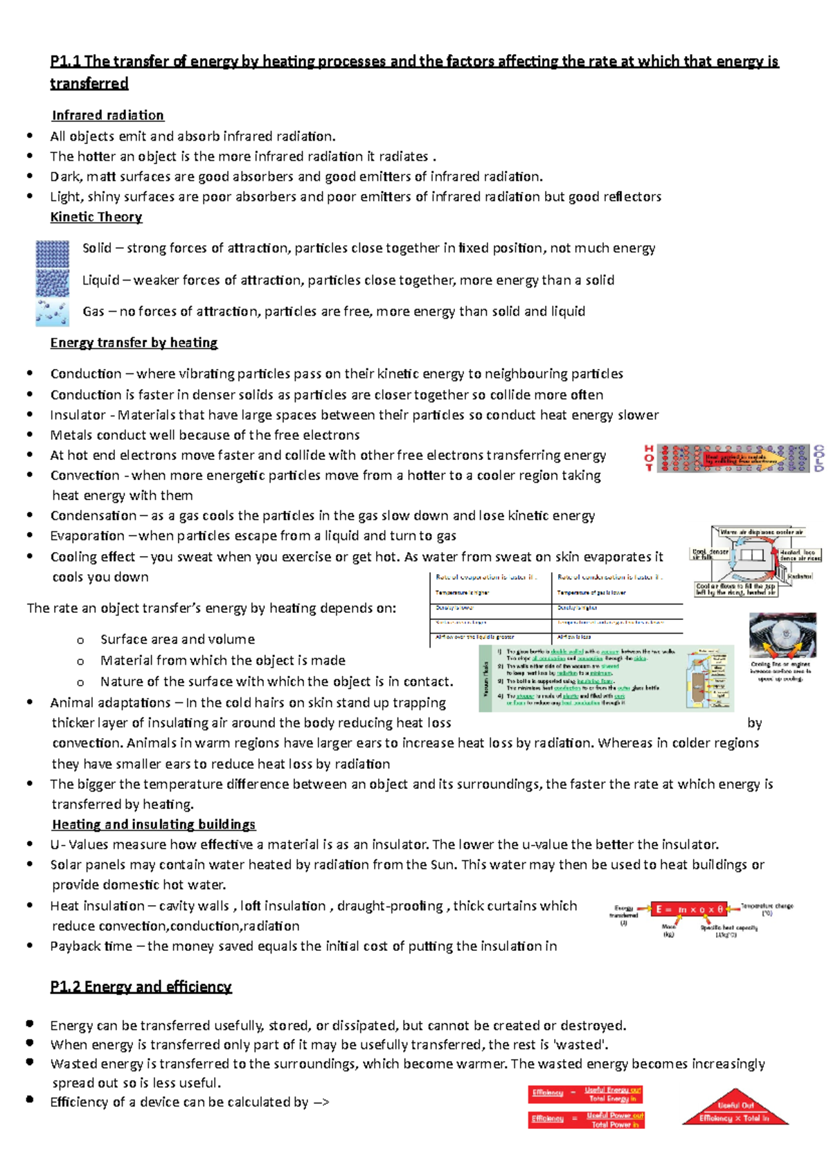 P1 done p - rrrr - P1 The transfer of energy by heating processes and ...