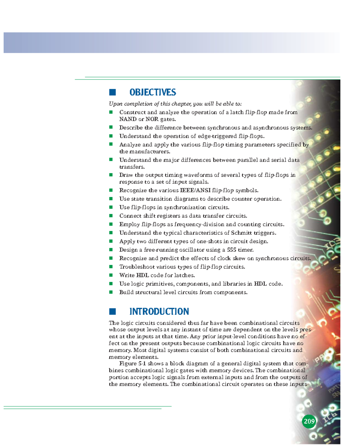 Latches - Digital electronics - 209 OBJECTIVES Upon completion of this chapter, you will be able ...
