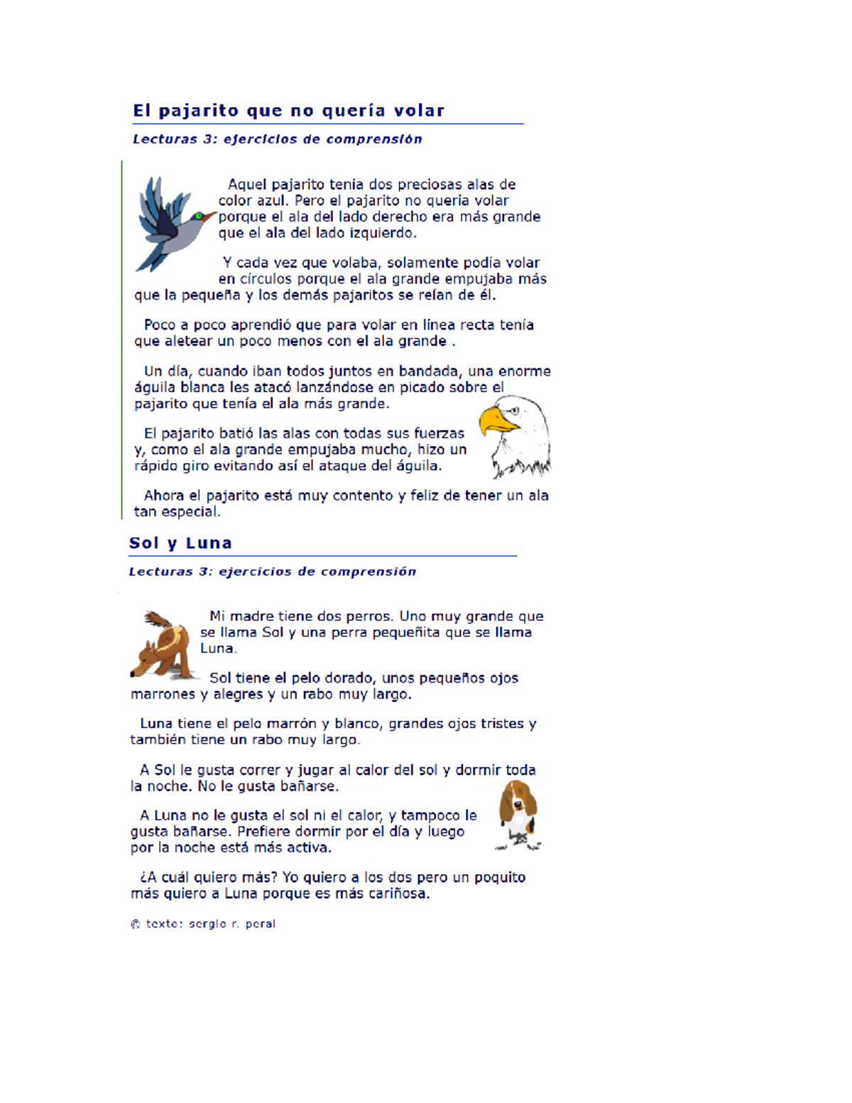 Lecturas de comprensión - Español - Studocu