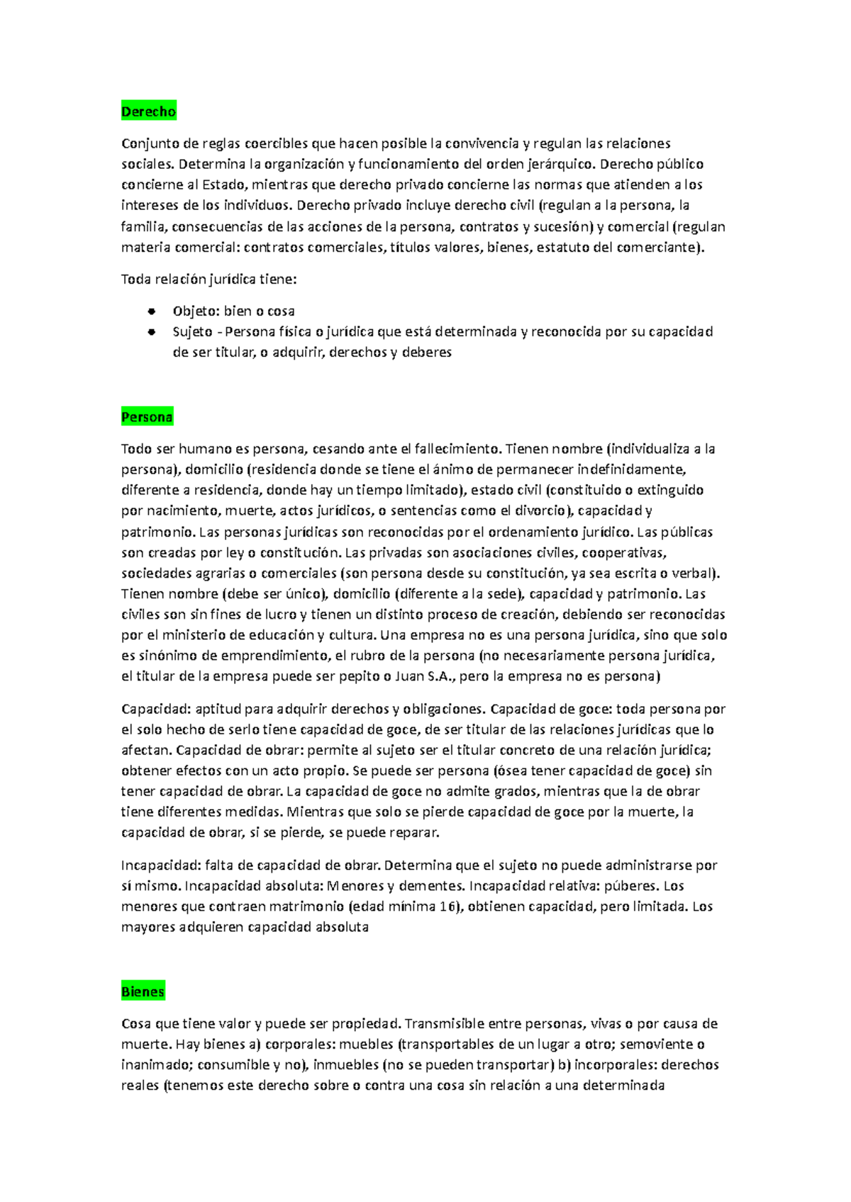 Derecho priv - NFDP Poziomek - Derecho Conjunto de reglas coercibles ...
