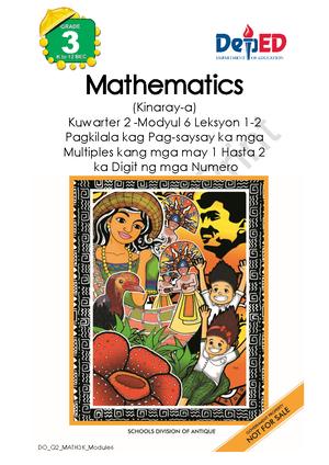 DO Q2 MATH-3 Module-4 Pagbanta ka mga Product V2 - MATHEMATICS (Kinaray-a) Kuwarter 2 – Modyul 4 ...