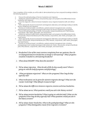 Week 7 student handout - cardiovascular - Cardiovascular Health Nuro ...