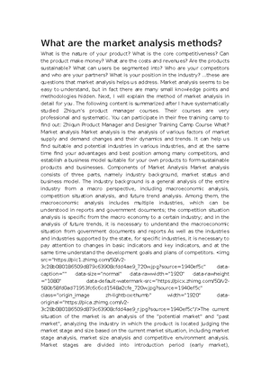 How to write a good market analysis - Now is a business era that ...