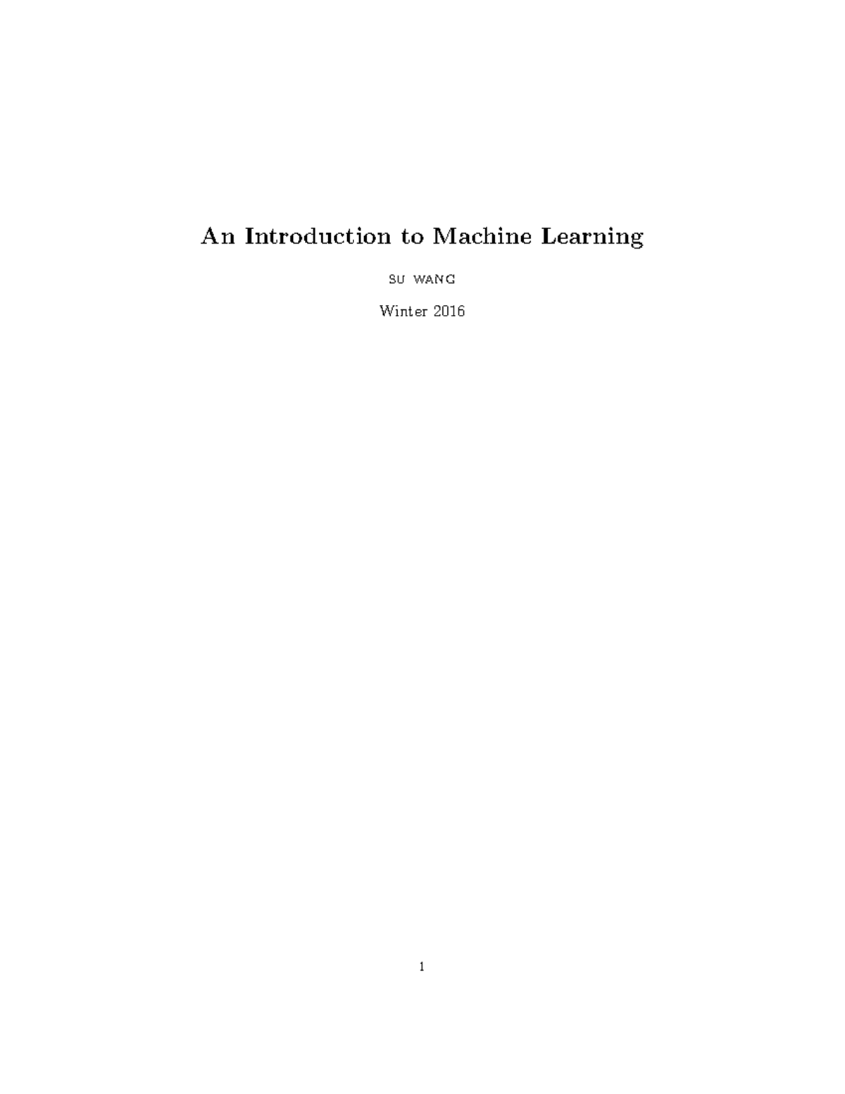 An Introductory Tutorial of Machine Learning - An Introduction to ...