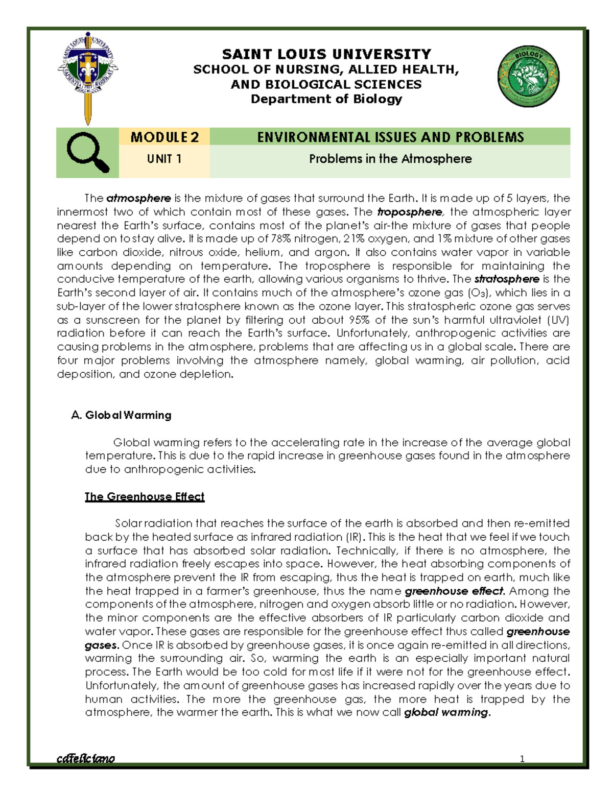 Genvi Notes Module-2 UNIT-1 2023 - SAINT LOUIS UNIVERSITY SCHOOL OF ...