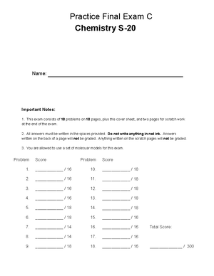 Organic Chemistry ACS sample Questions - ACS Examination guide ...
