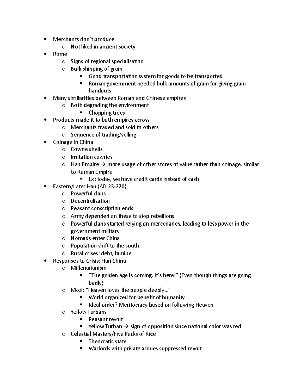 HIST2A 11:19 - Lecture notes for second lecture - Merchants don’t ...