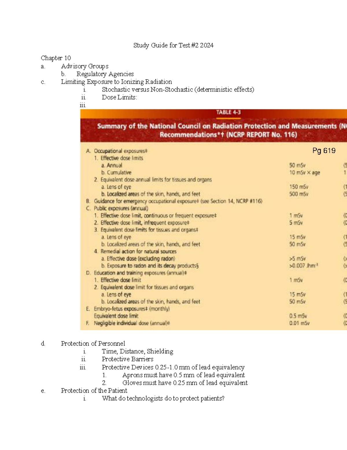 Study Guide Test #2 2024 - Study Guide for Test #2 2024 Chapter 10 a ...