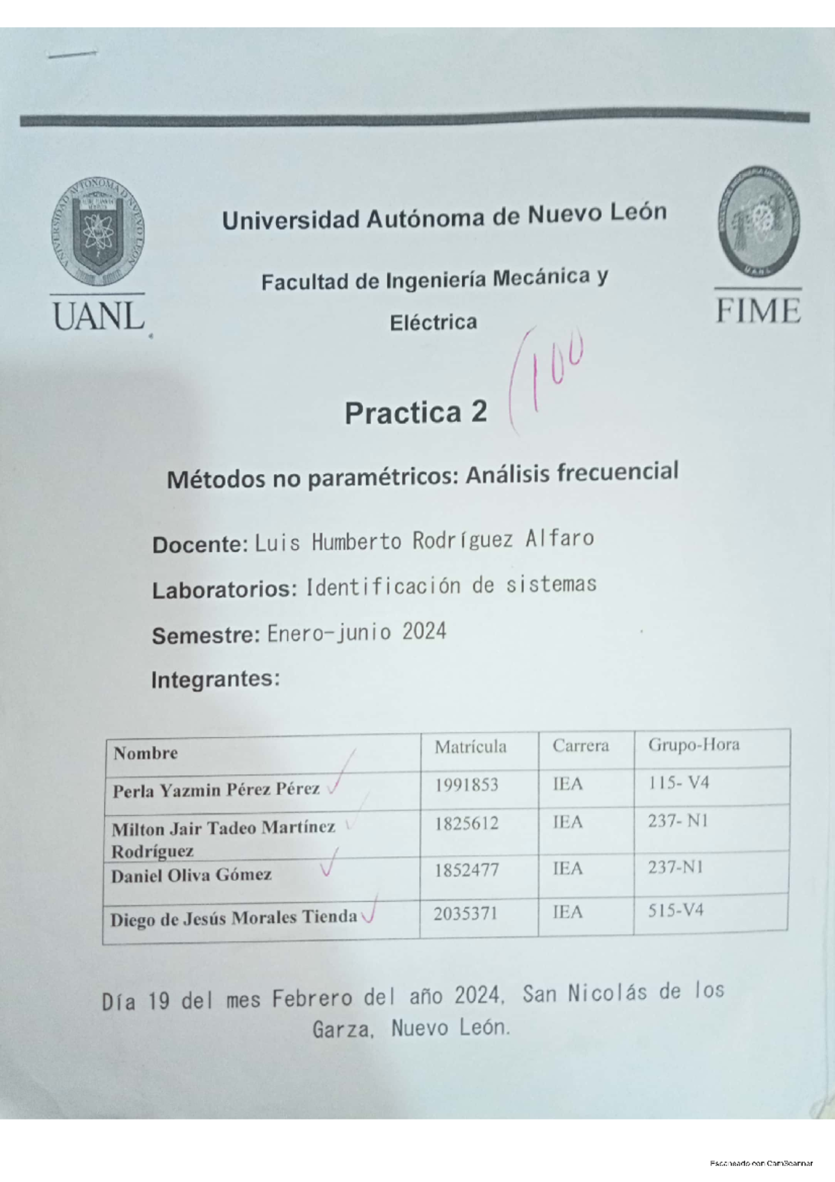 LB IDS P2 - Practica 2 del lab de IDS - Sistemas De Identificación - Studocu