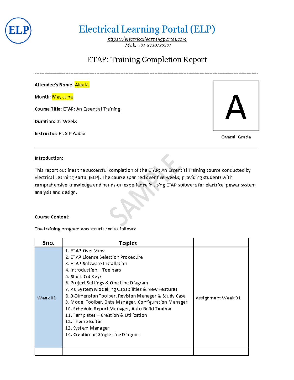 Etap - important - Electrical Learning Portal (ELP ...