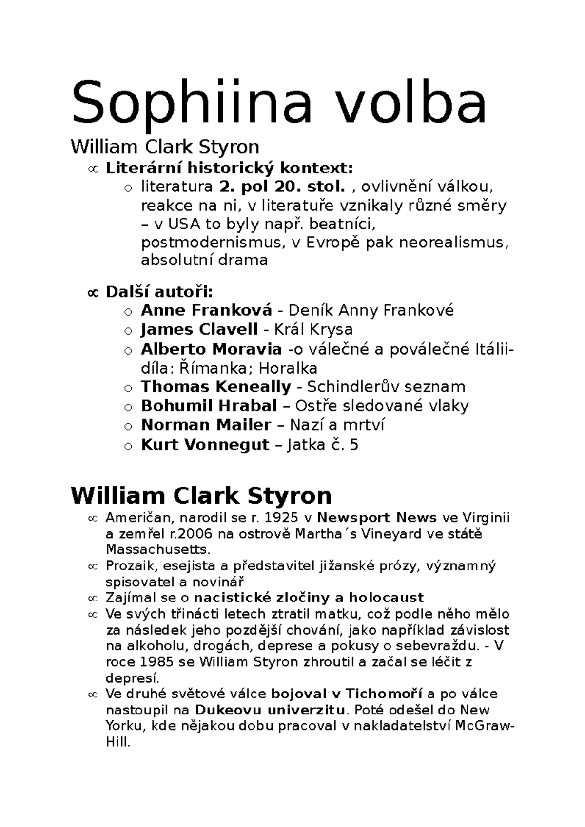 Sophiina volba - LITERATURE IS LOVE - Sophiina volba William Clark ...