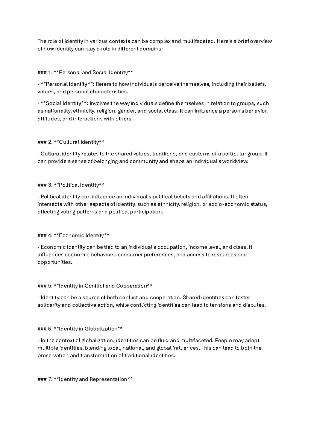 Identity - The role of identity in various contexts can be complex and ...