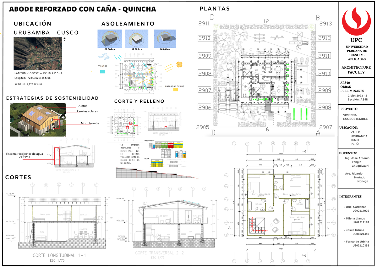 Panel - Obras - N ABODE REFORZADO CON CAÑA - QUINCHA UBICACIÓN ...