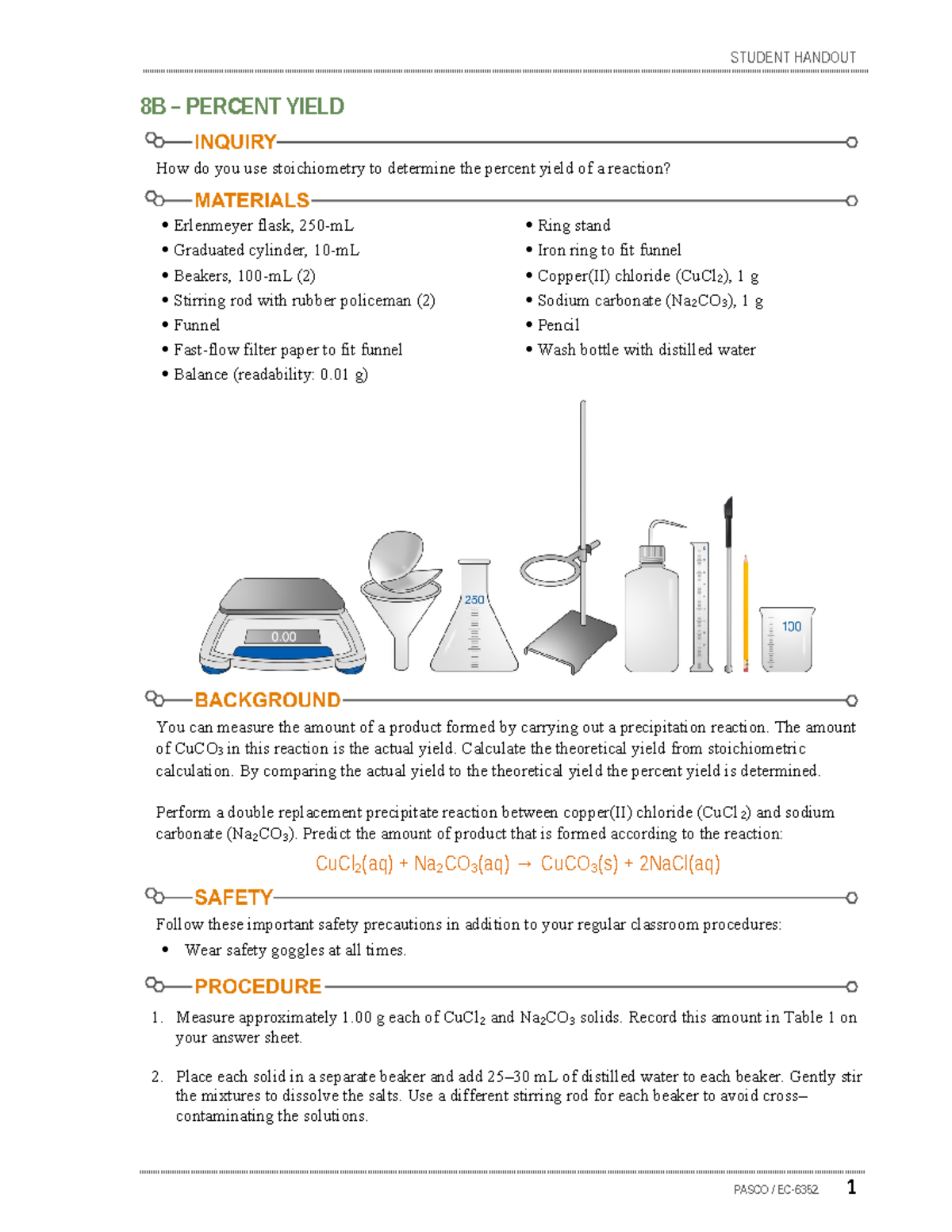 8B Percent Yield - i need help with the chemistry assignment - STUDENT ...