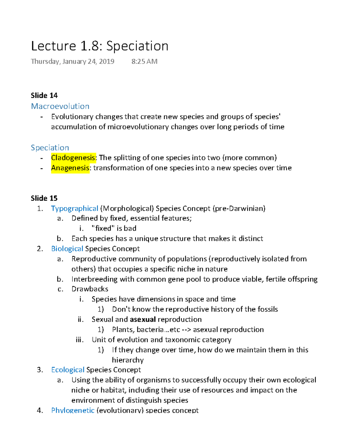 Lecture 1 8 Speciation Warning Tt Undefined Function 32 Slide 14