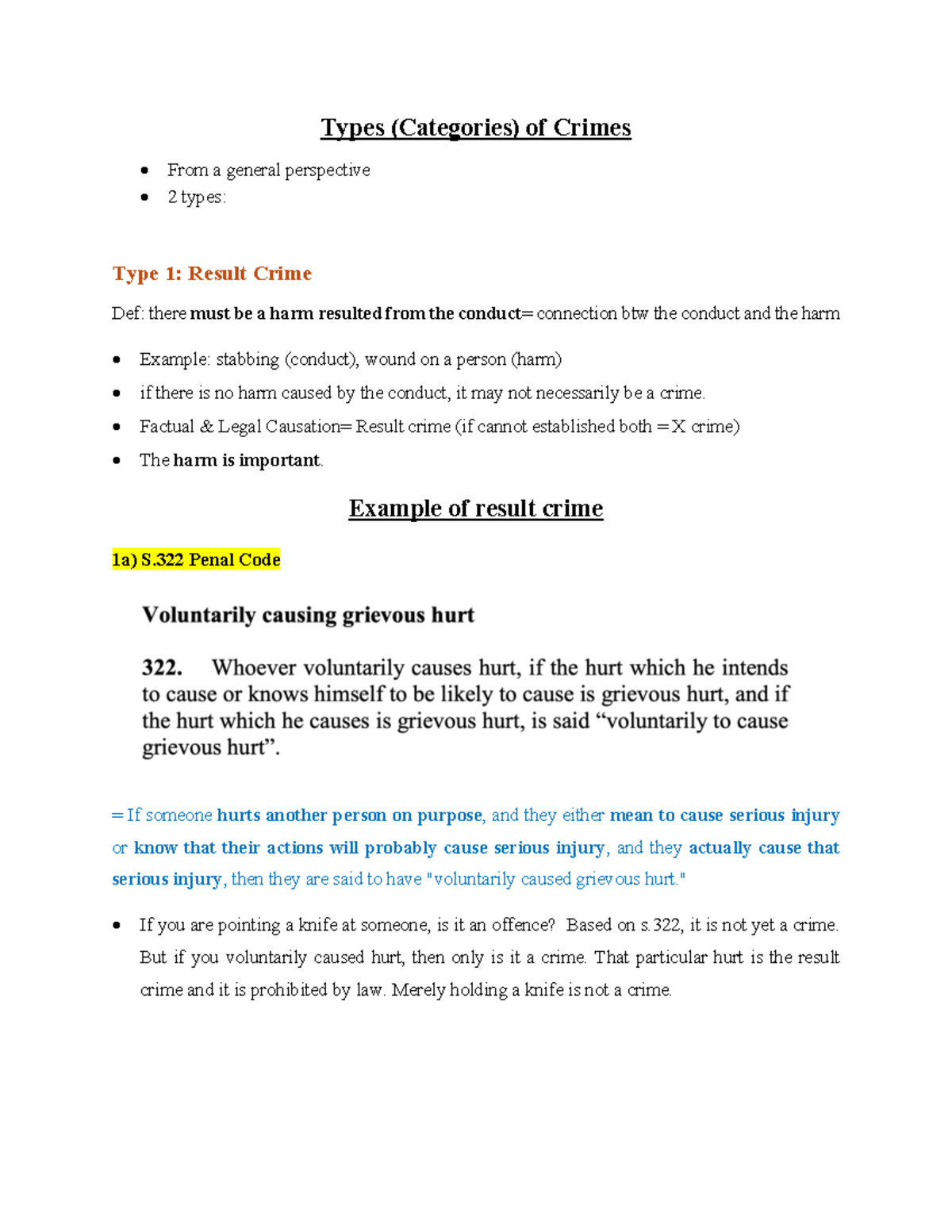 Types of Crimes - self note - Types (Categories) of Crimes From a ...