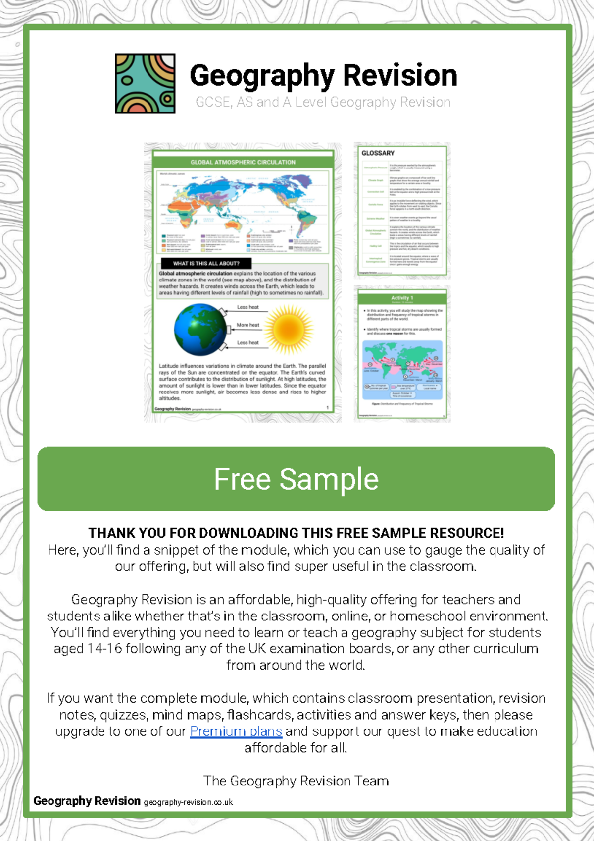 A Level Weather Systems Sample - Geography Revision GCSE, AS and A ...
