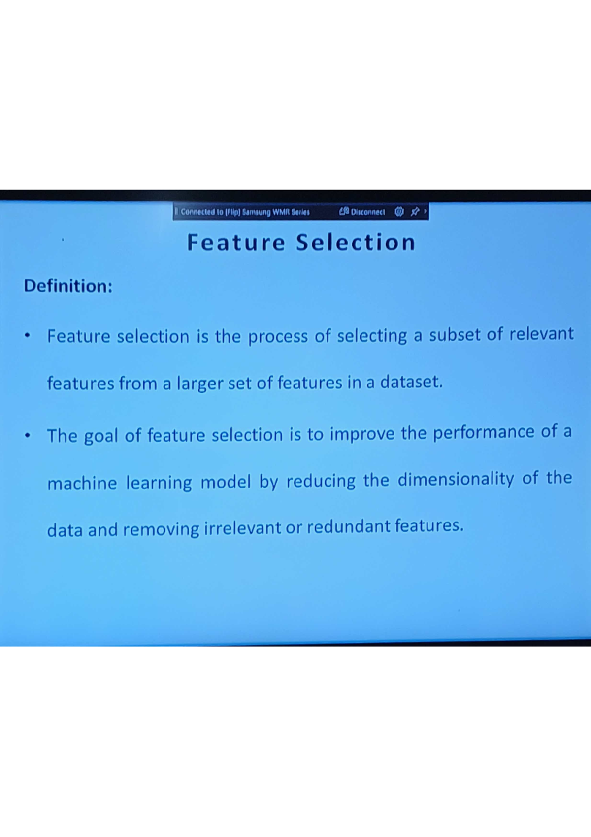 Unit 4 feature selection - computer science and engineering - Studocu