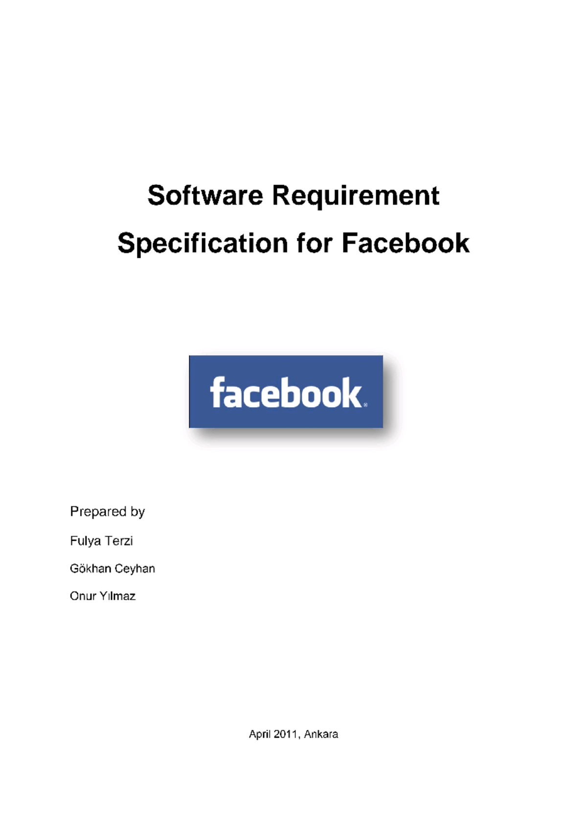 Srs of facebook - System requirements - Bachelor of Arts - Studocu