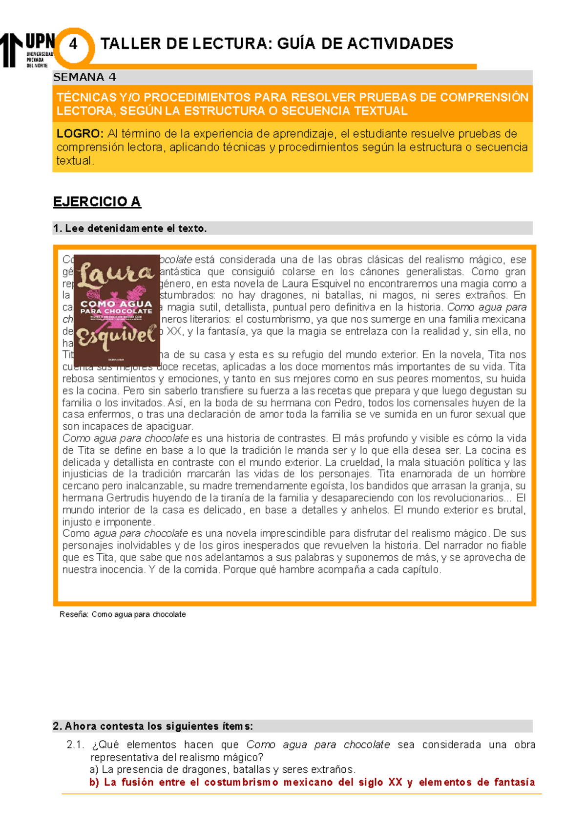SEM 4 Guía de lectura (1)-1 - SEMANA 4 TÉCNICAS Y/O PROCEDIMIENTOS PARA RESOLVER PRUEBAS DE ...