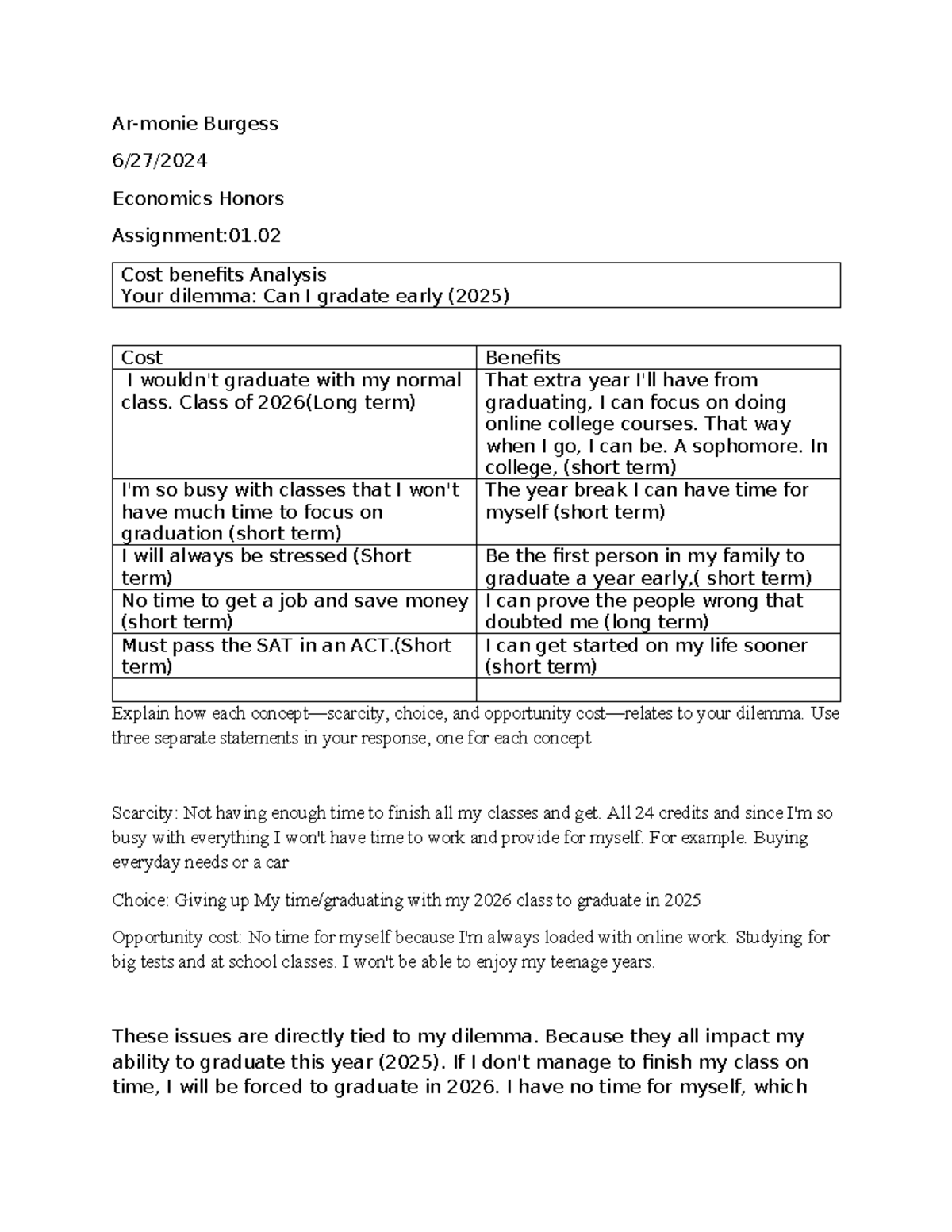 Econmics 02 - i got a 80 - Ar-monie Burgess 6/27/ Economics Honors ...