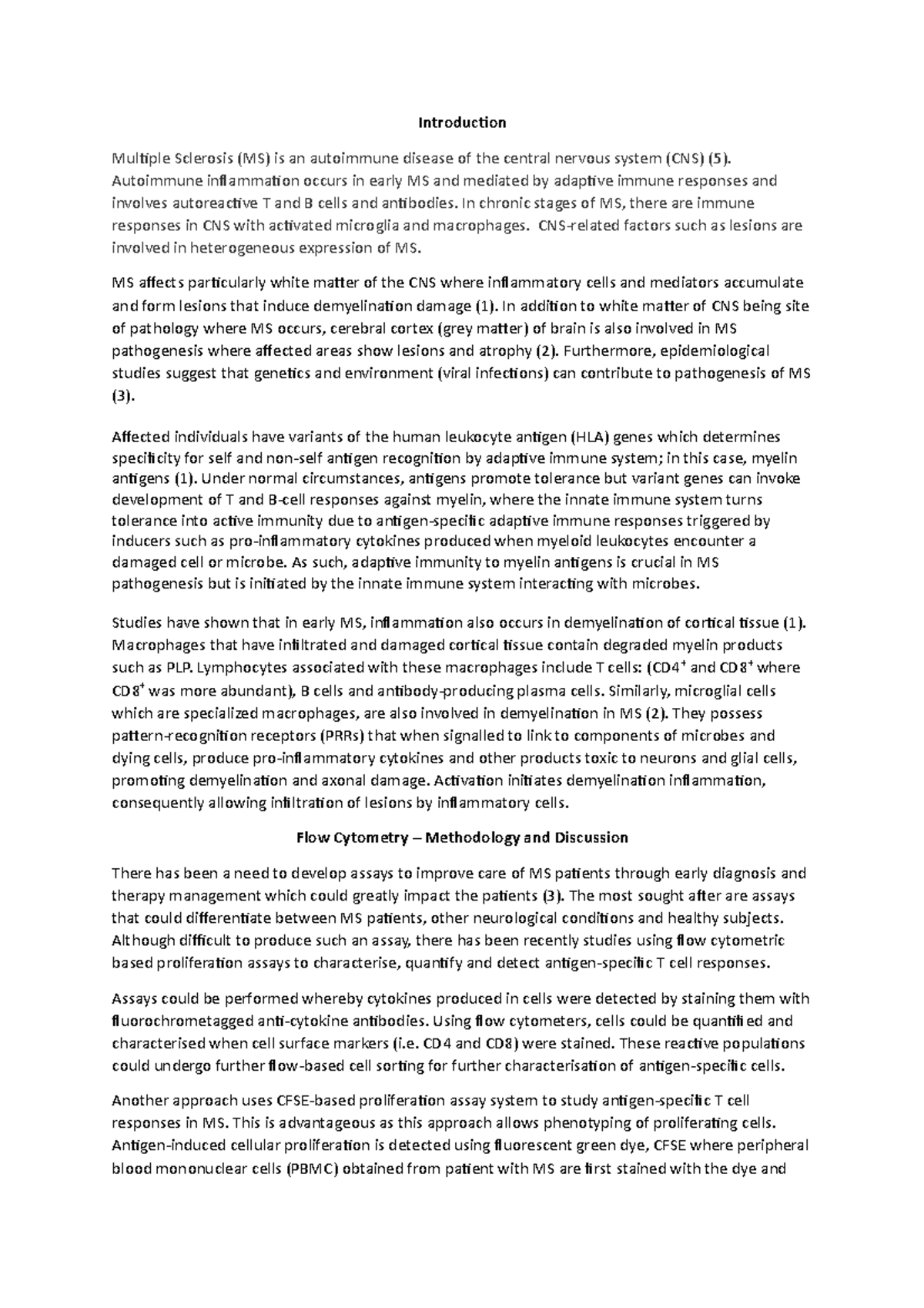 Multiple Sclerosis presentation notes - Introducion Muliple Sclerosis ...