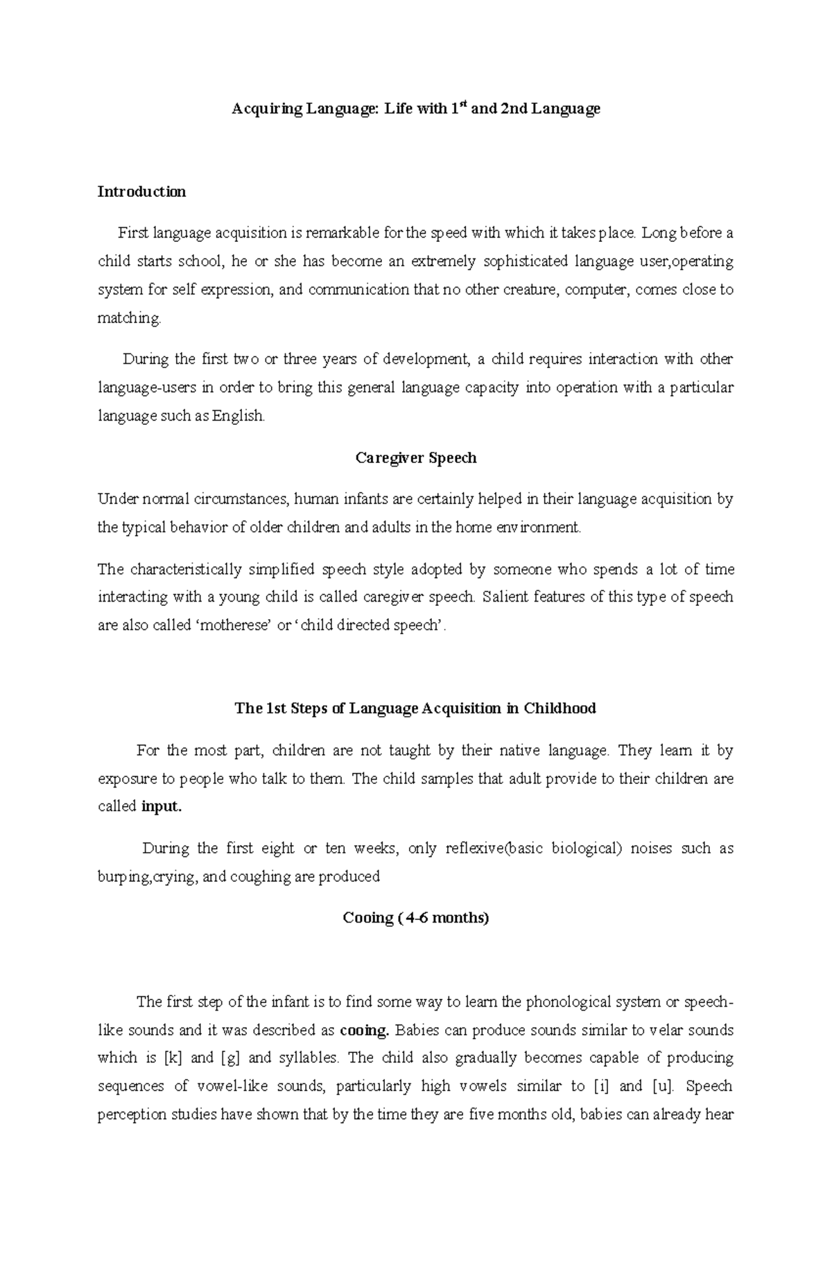 Ilide - For reference/opening - Acquiring Language: Life with 1st and ...