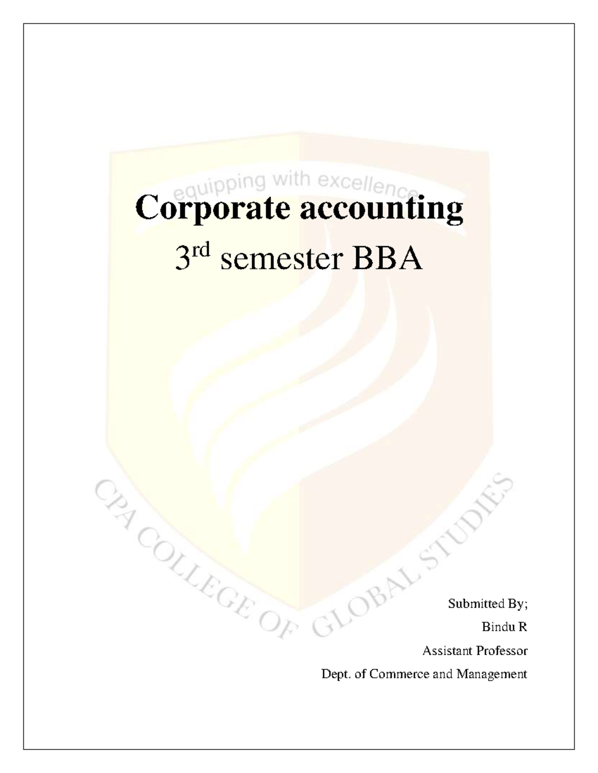 1618820213 Corporate Accounting pdf - Corporate accounting 3 rd ...