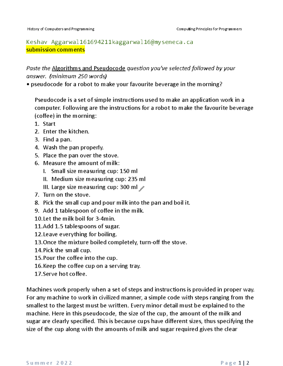 CP4P Week4 Activity - These are reference. - History of Computers and Programming Computing ...