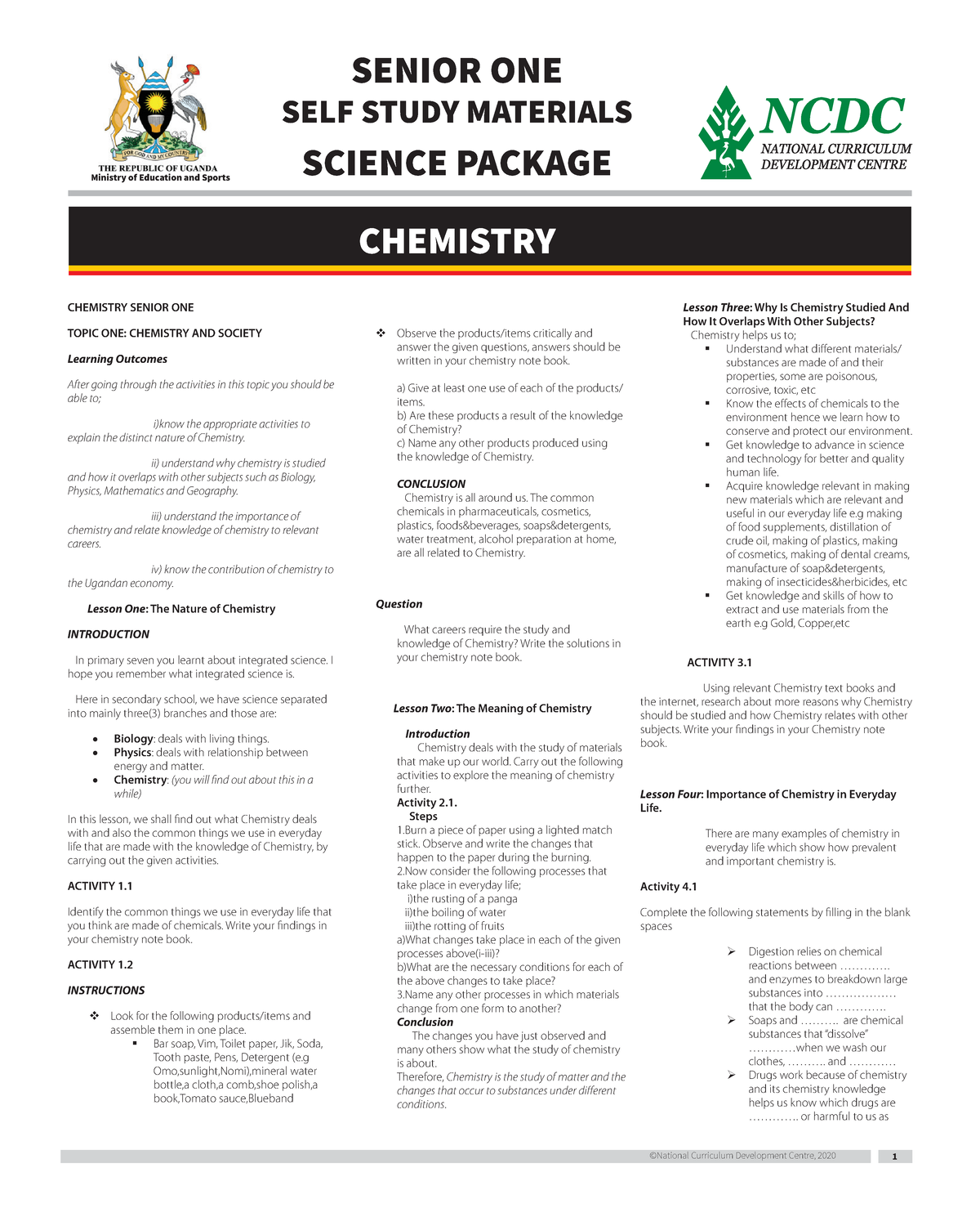 Chem-12 - Notes to chemistry 2 - Ministry of Education and Sports ...