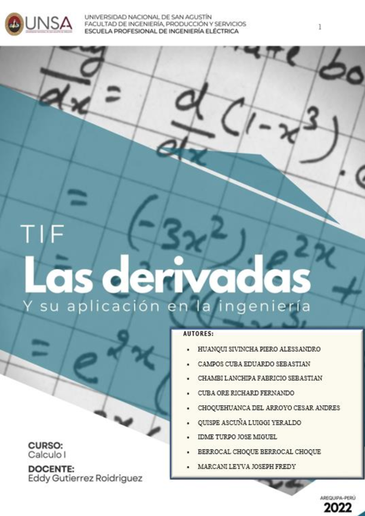 Tif terminado - Con cálculo en una variable nos referimos al área de ...