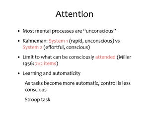 Attentional Blink- Raymond, Shapiro, & Arnell, 1992 - 830:305 - Studocu