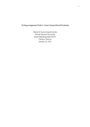Keystone Assignment - Problem solving exercise (SL09 - C03) Week 6 ...