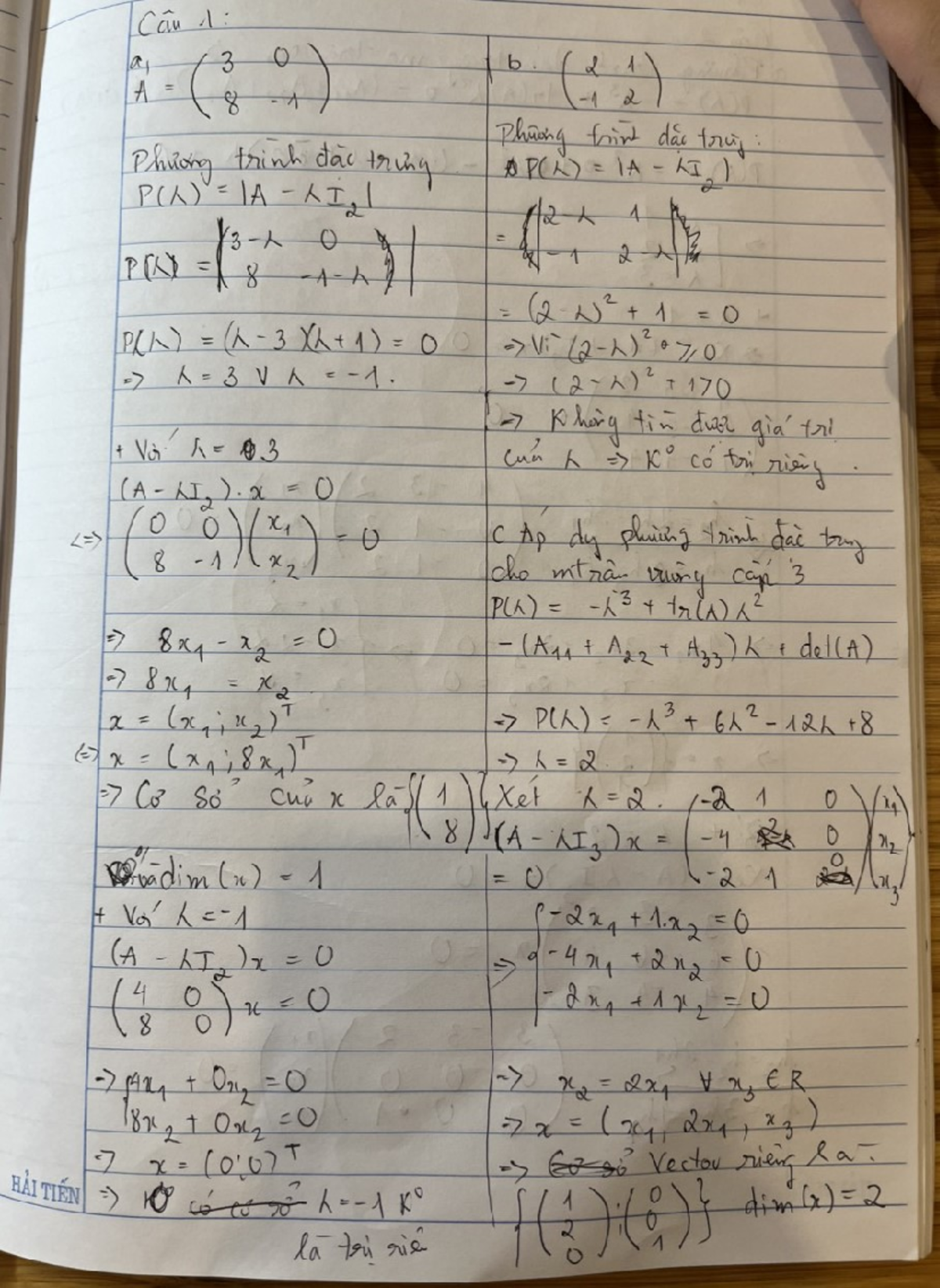 exercise math 123 - Can l a, 3 0 b. A ( d 8 1 Phining frint dac truj ...