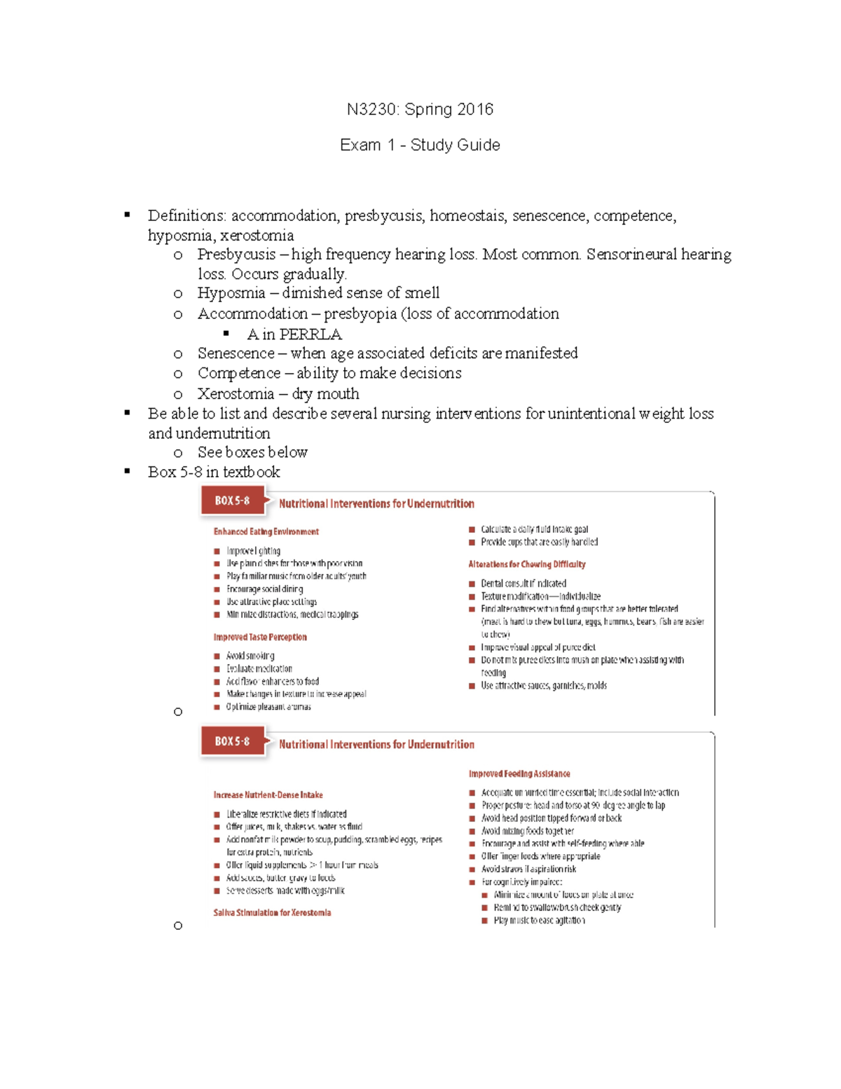Exam 1 - Study Guide - Summary Fundamentals of Nursing: the Art and ...