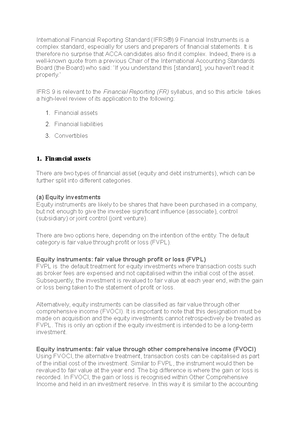 IAS 34 interim fs - Self study - IAS 34 Interim Financial Reporting ...