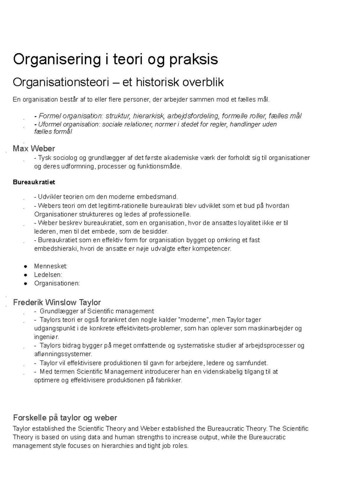 Organisering i teori og praksis - Organisering i teori og praksis ...