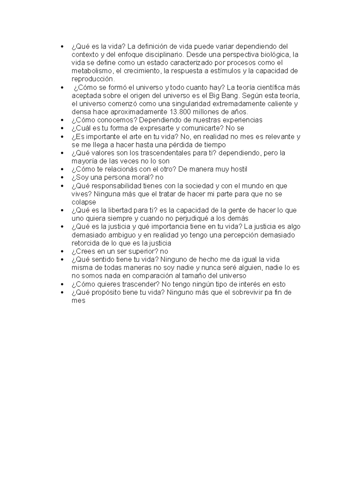 actividad 15 pensamiento - ¿Qué es la vida? La definición de vida puede ...