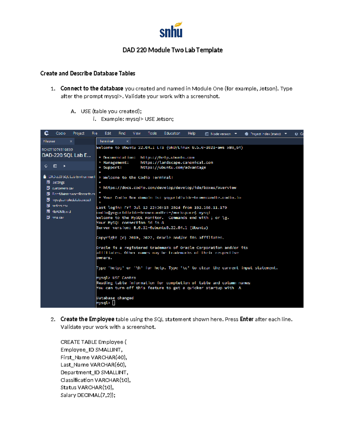 2 4 Lab Updating Tables Intro To Structural Database Environments Dad
