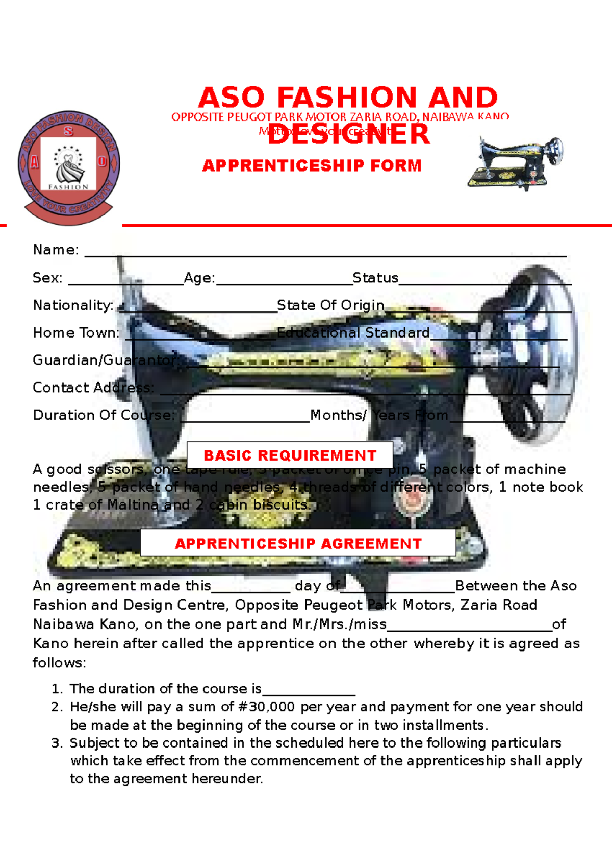 Apprenticeship FORM 03 - APPRENTICESHIP FORM Name: - Studocu