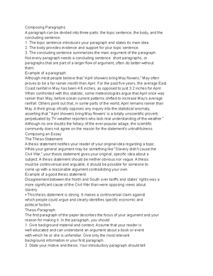 Lesson 6 lecture notes English Composition 1 Penn Foster College ...