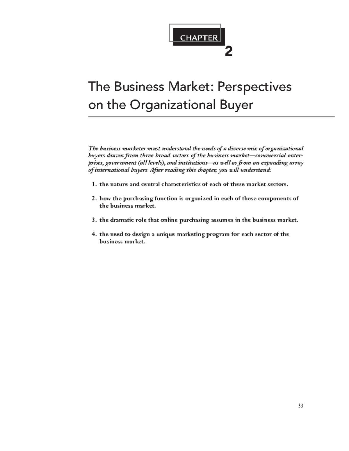 Business Marketing Management B2B-68-92 - CHAPTER 33 The business ...
