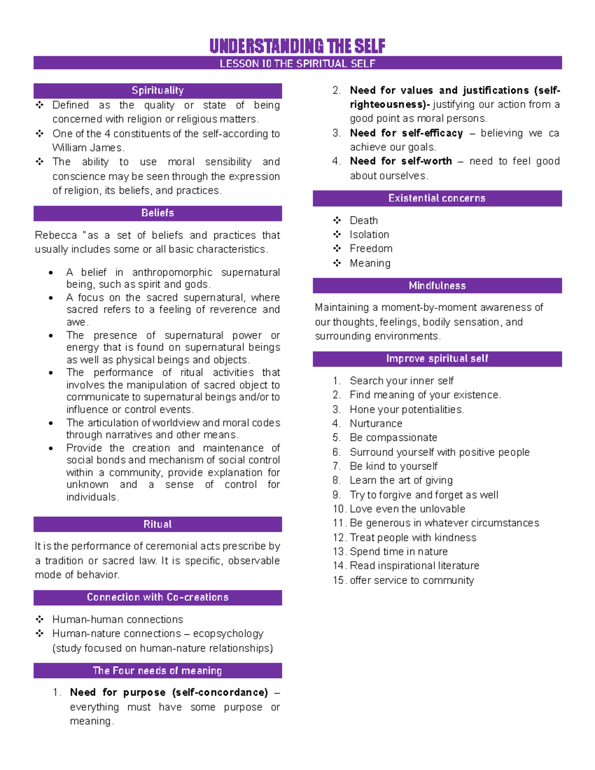 Understanding the self lesson 10 - UNDERSTANDING THE SELF LESSON 10 THE ...