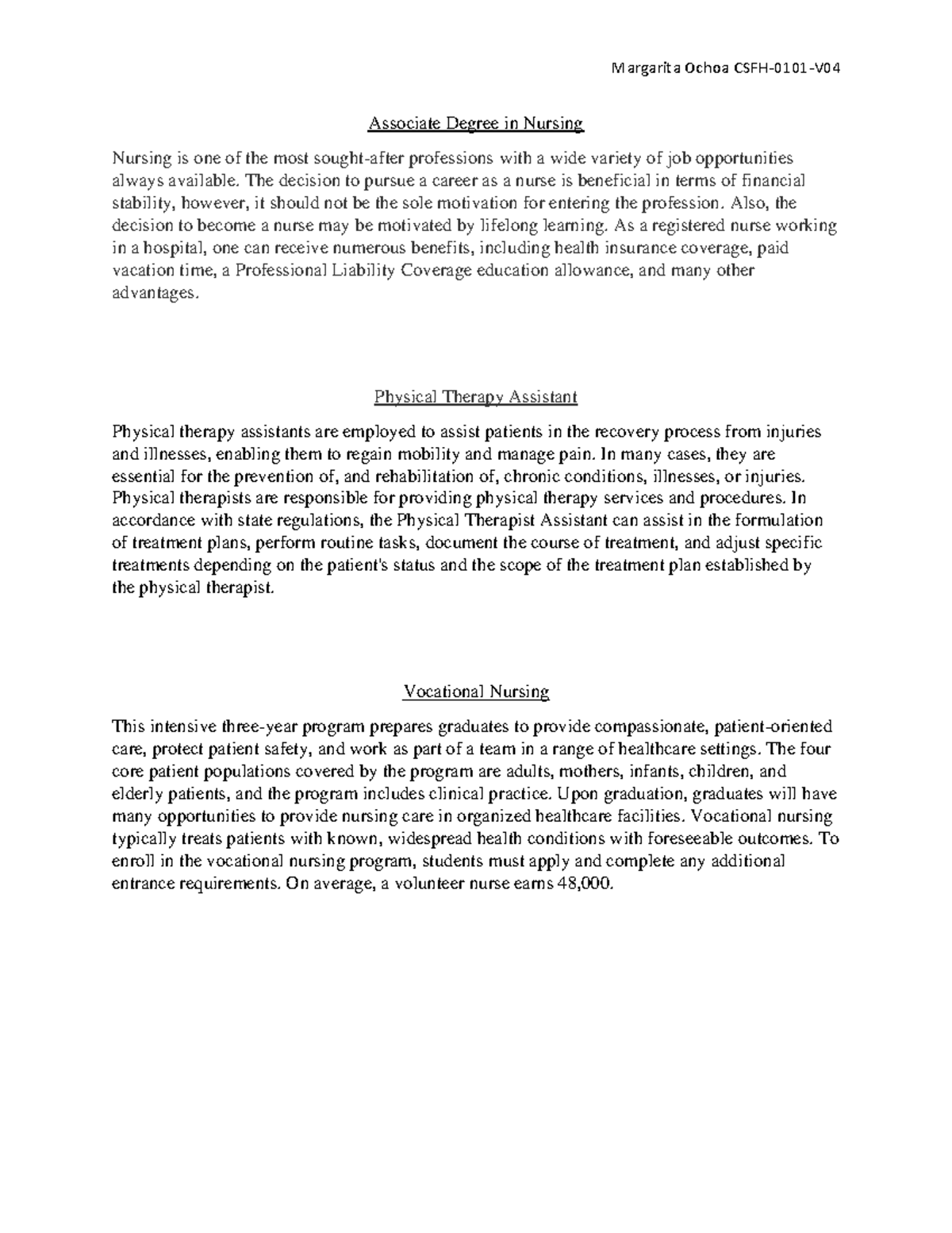 NAH Programs Presentation Set One - Margarita Ochoa CSFH- 0101 - V ...