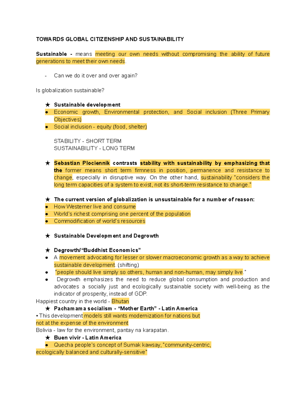 Soc-Sci -Quiz-6 - SOCIAL ZCIENCE - TOWARDS GLOBAL CITIZENSHIP AND ...