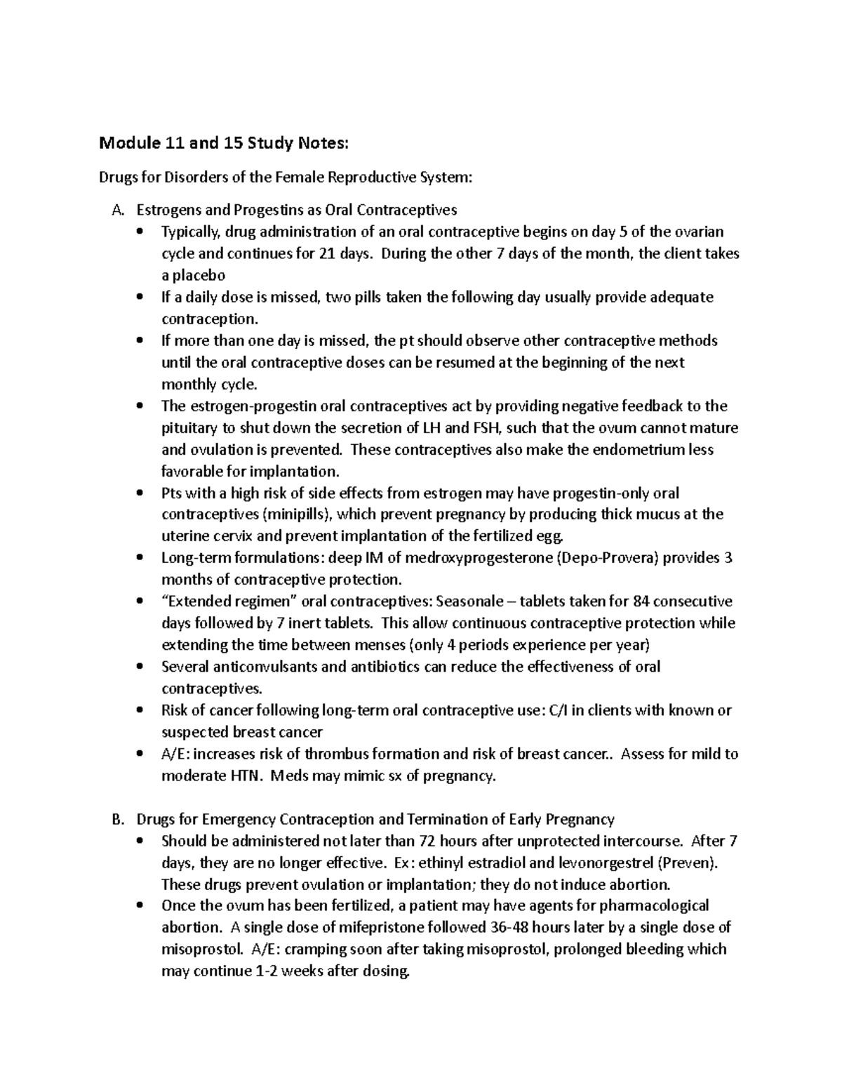Review Questions - Module 11 and Module 15 - Module 11 and 15 Study ...