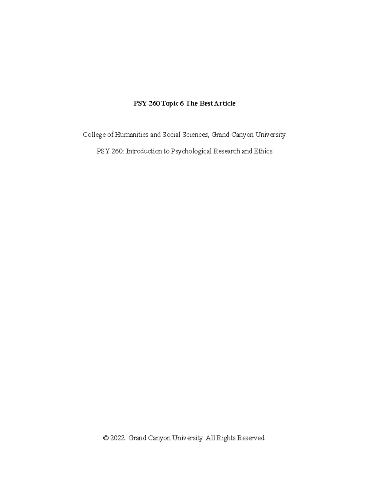 PSY-260-RS-T5-THE BEST Article 20210829 - PSY-260 Topic 6 The Best ...