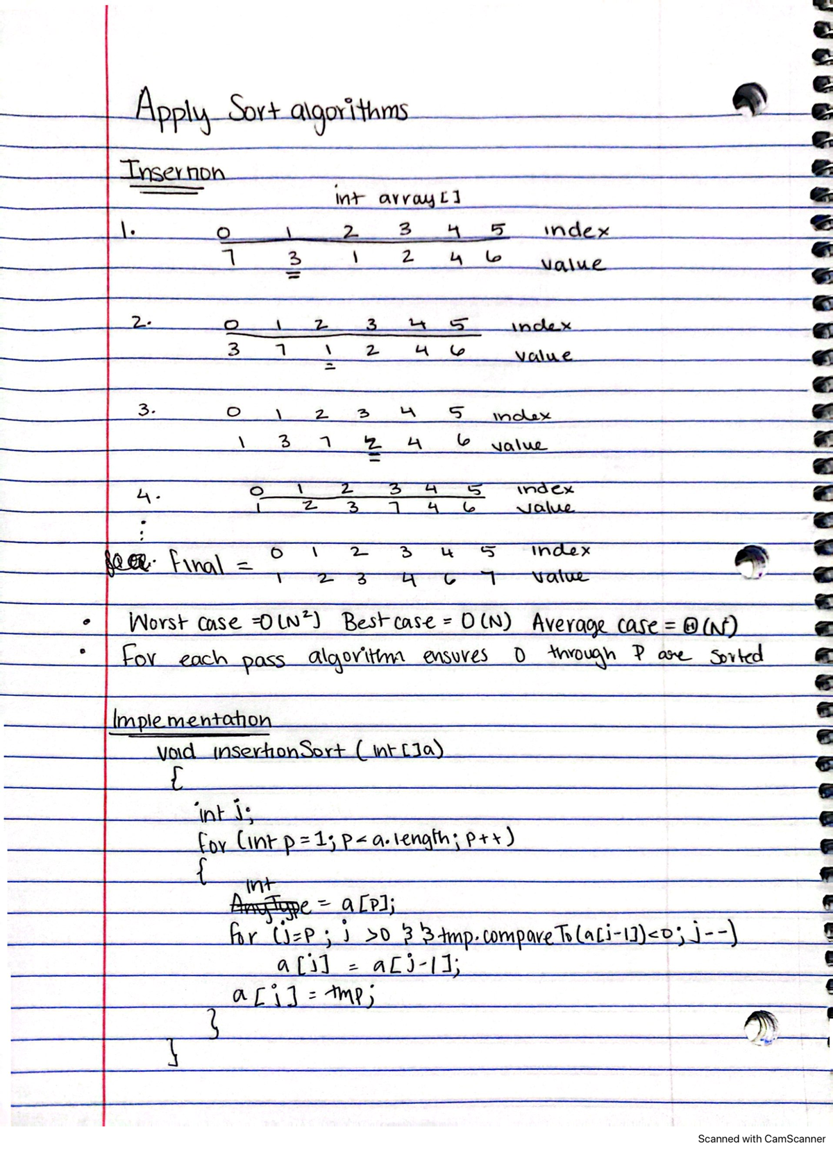 Implementing sorting algorithms and their complexities (Chapter 7) - CS 3345 - Studocu